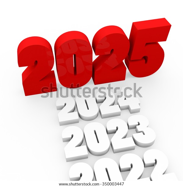3d Render New Year 2025 Past Stock Illustration 350003447 | Shutterstock