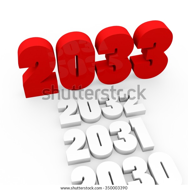 3d Render New Year 2033 Past Stock Illustration 350003390 | Shutterstock