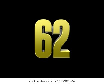 3d Render Number Sixty Two 62 Stock Illustration 1482294566 | Shutterstock