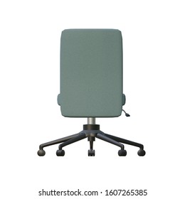 3d Render Office Chair Back View Stock Illustration 1607265385 ...