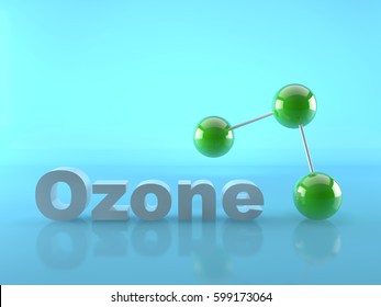 3d Render Ozone Molecules Stock Illustration 599173064 | Shutterstock