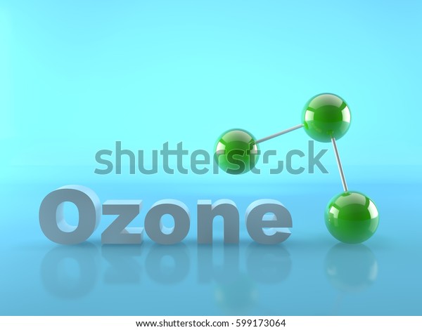 3d Render Ozone Molecules Stock Illustration 599173064 | Shutterstock