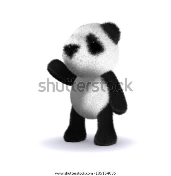 3d Render Panda Pointing Stock Illustration 185154035 | Shutterstock