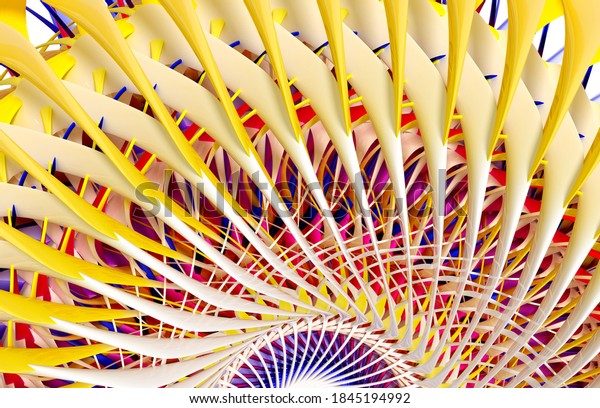 3d Render Part Abstract Art Surreal Stock Illustration 1845194992 ...