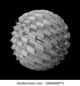 3d Render Plastic Background Reflections Displacement Stock ...