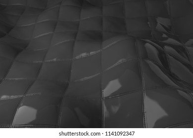 3d Render Plastic Background Reflections Displacement Stock ...