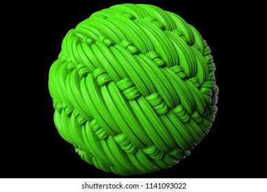 3d Render Plastic Isolated Sphere Displacement Stock Illustration ...
