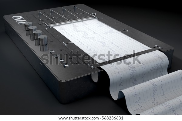 3d Render Polygraph Lie Detector Machine Stock Illustration 568236631 ...