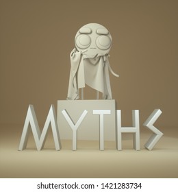 3d Render Pompous Tablet Statue Presents 스톡 일러스트 1421283734 | Shutterstock