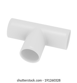 3d Render Pvc T Joint Pipe Stock Illustration 191260328 | Shutterstock