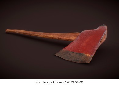 3d Render Red Fire Axe Stock Illustration 1907279560 | Shutterstock