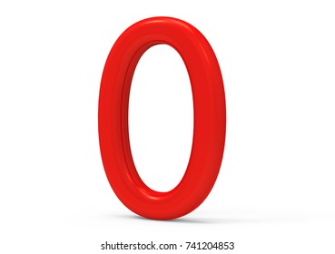 Un número rojo cero con textura: ilustración de stock 25376149 ...