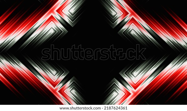 3d Render Red White Ragged Lines Stock Illustration 2187624361 ...