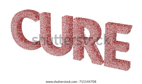 3d Render Red White Word Cure Stock Illustration 715144708 | Shutterstock