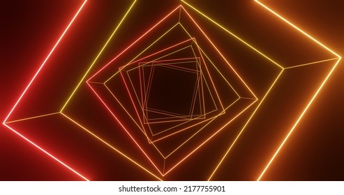3d Render Red Yellow Transparent Cubes Stock Illustration 2177755901 ...