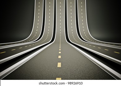 3d Render Road Creative Idea Stock Illustration 98926910 | Shutterstock