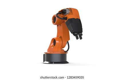 3d Render Robot Arm Isolated On 스톡 일러스트 1283459035 | Shutterstock