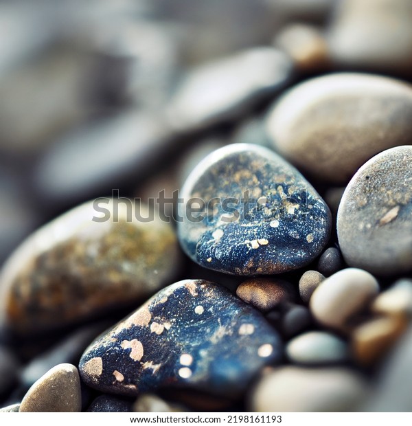 3d Render Rocks On Beach Stock Illustration 2198161193 | Shutterstock