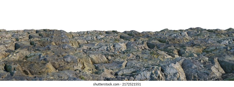 3d Render Rocks White Background Stock Illustration 2172521551 ...