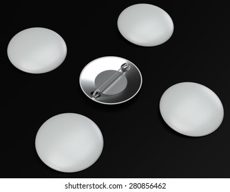 3d Render Round Pins On Dark Stock Illustration 280856462 | Shutterstock