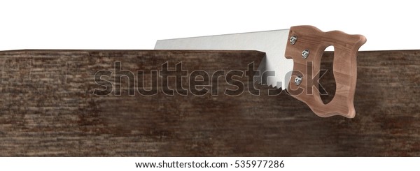 3d Render Saw Cutting Wood Stock Illustration 535977286 | Shutterstock