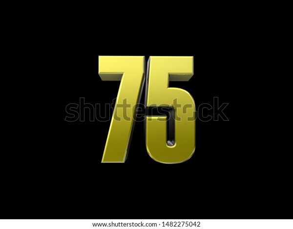 3d Render Seventyfive 75 Stock Illustration 1482275042 | Shutterstock