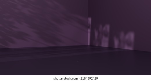 3d Render Shiny Purple Empty Room Stock Illustration 2184392429 ...