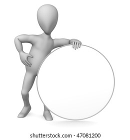 3d Render Simple Character Blank Template Stock Illustration 47081200 ...