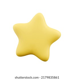 3d Render Star 3d Rendering Lucky Stock Illustration 2179835861 ...