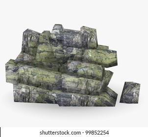 3d Render Stone Rock Stock Illustration 99852254 | Shutterstock