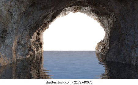 3d Render Stone Surface Caves White Stock Illustration 2172740075 ...