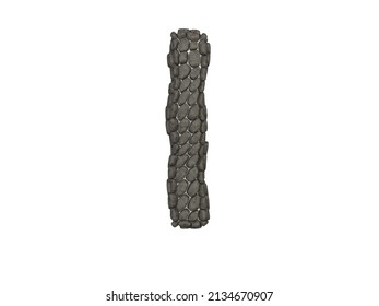 3d Render Stone Wall Themed Font Stock Illustration 2134670857 ...