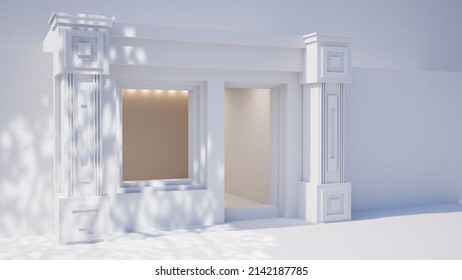 3d Render Store Shop Side View Stock Illustration 2142187785 | Shutterstock