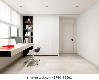 3d Render Study Room Stock Illustration 1984498661 | Shutterstock