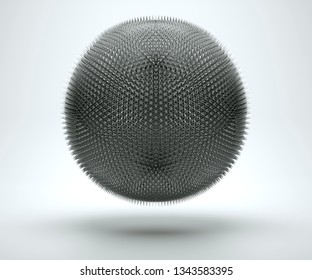 3d Render Steel Ball On White Stock Illustration 1344706235 | Shutterstock