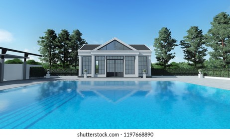 3d Render Swimming Pool Mini Classic 스톡 일러스트 1197668890 | Shutterstock