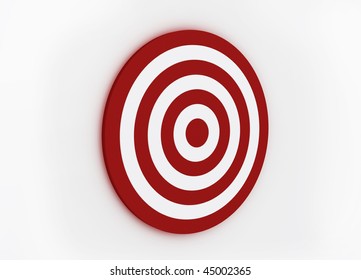 3d Render Target Isolated On White Stock Illustration 45002365 ...