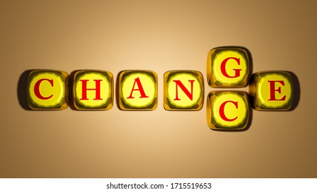3d Render Text Box Chance On Stock Illustration 1716499558