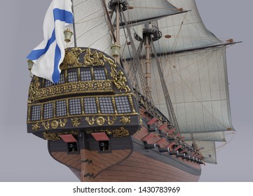 3d Render Third Rate Ship Line Stock Illustration 1430783969 | Shutterstock