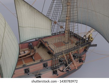 3d Render Third Rate Ship Line Stock Illustration 1430783972 | Shutterstock