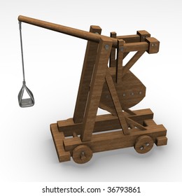 3d Render Trebuchet Siege Stock Illustration 36793861