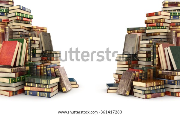 3d Render Two Big Piles Colorful Stock Illustration 361417280 ...