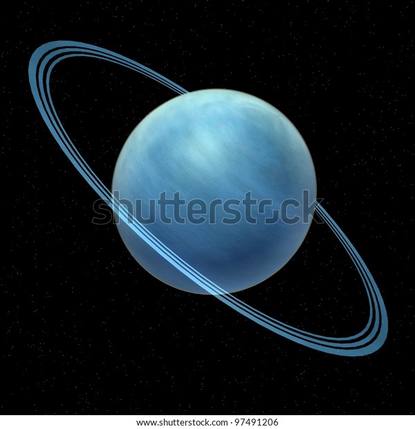 3d Render Uranus Planet Stock Illustration 97491206