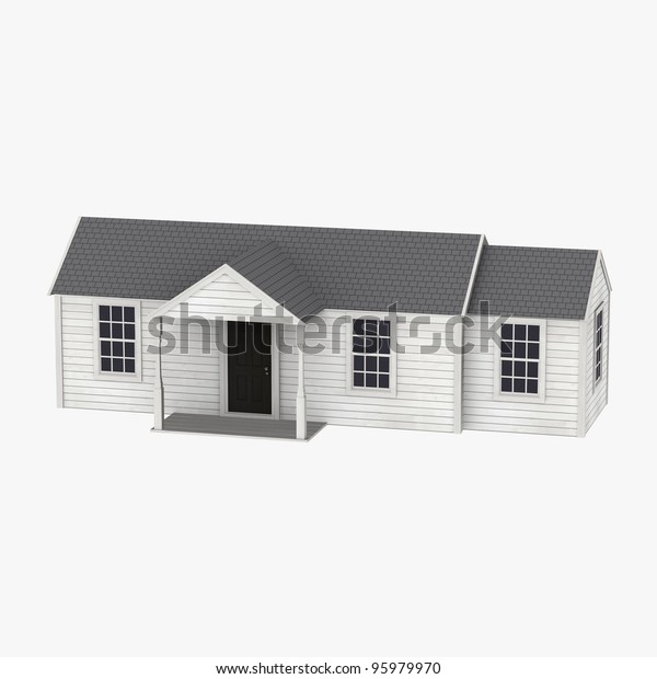 3d Render Us House Stock Illustration 95979970 | Shutterstock