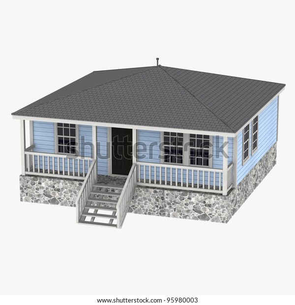 3d Render Us House Stock Illustration 95980003 | Shutterstock