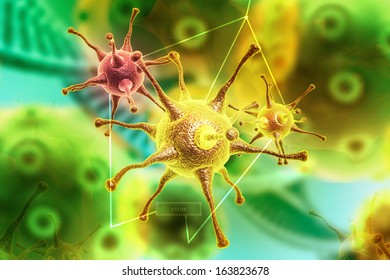 3d Render Virus Stock Illustration 163823678 | Shutterstock