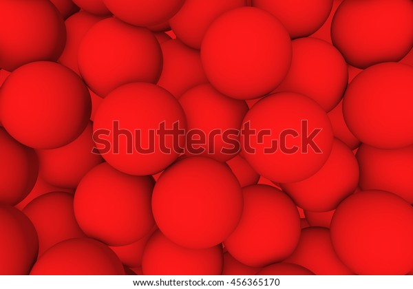 3d Render Wall Red Mate Balls Stock Illustration 456365170 | Shutterstock