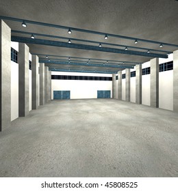 3d Render Warehouse Interior 스톡 일러스트 45808525 | Shutterstock