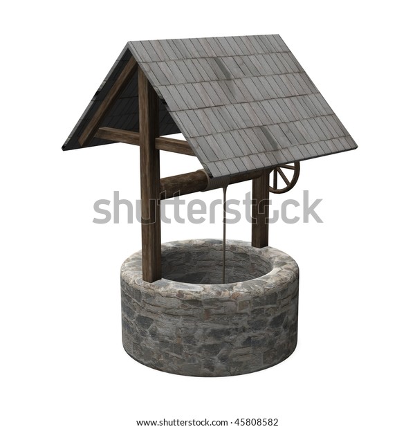 3d Render Water Well Stock Illustration 45808582