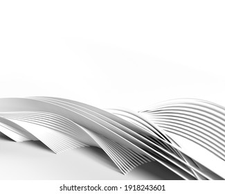 3d Render Wave Band Surface Abstract Stock Illustration 1918243601 ...